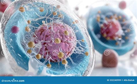 Organizational Structure Cell In Section Illustrating Detailed Layout And Function Within