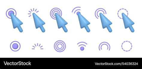 Pointer Cursor For Computer Ui Element Design Vector Image