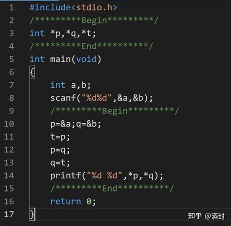 C语言 指针变量作为函数参数实现两变量交换值 知乎