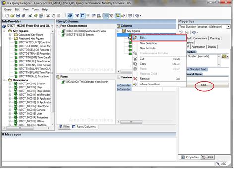 Solved How To Enable Edit Option In Bex Query Designer Sap Community