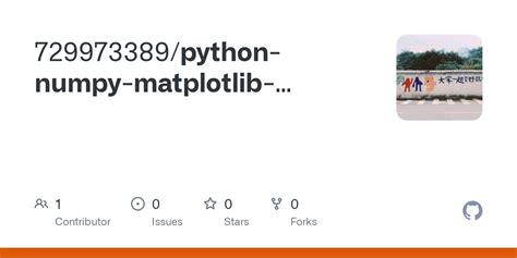 GitHub Python Numpy Matplotlib Pandas