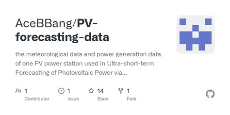 Github Acebbangpv Forecasting Data The Meteorological Data And Power Generation Data Of One Github Acebbangpv Forecasting Data The Meteorological Data And Power Generation Data Of One