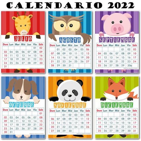 Calendario Bonito 2022 Para Niños Pdf Calendario Para Niños Calendari