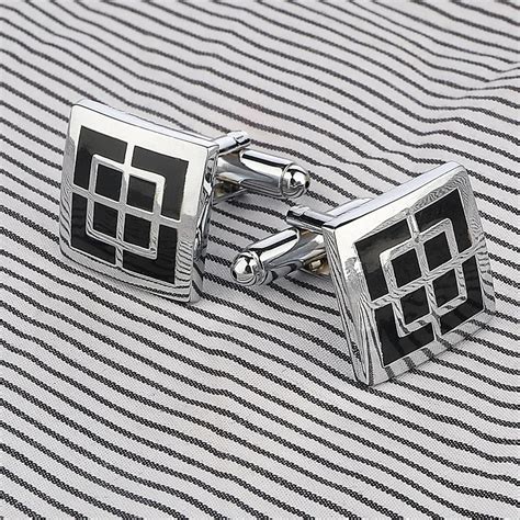 빈티지 스퀘어 버튼 패턴 커프스 단추 프렌치 남자를 위한 특별 주얼리 셔츠 커프스 단추cufflinks Swarovski