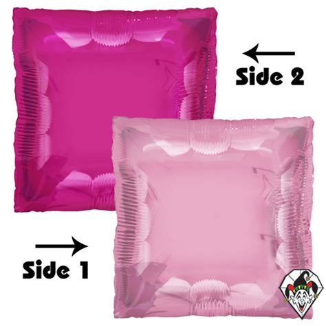 Tuftex 24 Inch Square Pink 2 Sided Foil Balloon 1ct