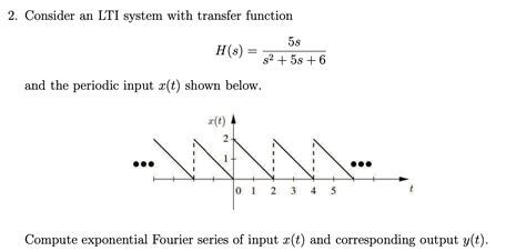 solved 2 consider an lti system with transfer function h s