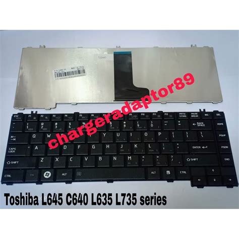 Jual Keyboard Laptop Toshiba C600 C605 C640 Black Shopee Indonesia