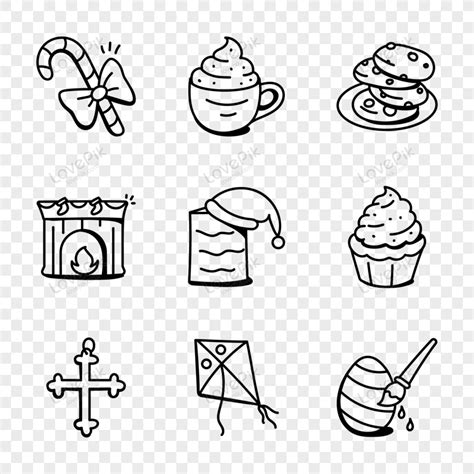 부활절 축하 행사 낙서 아이콘 팩 Png 일러스트 무료 다운로드 Lovepik