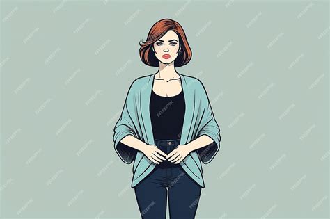 Hand Drawn Flat Design Shrug Illustration Premium Ai Generated Image