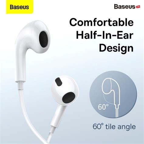 Tai Nghe Type C Baseus Encok Lateral In Ear Wired Earphone C Cho Sm