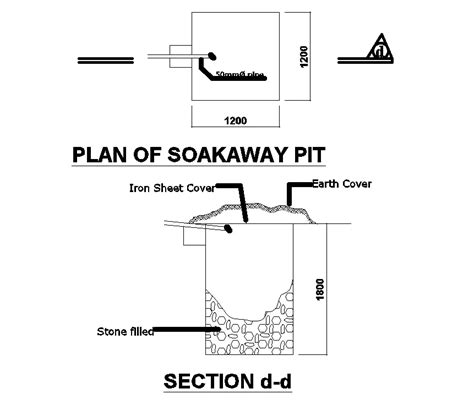 30x14m House Plan Of Soak Way Pit Section View Is Given In This Autocad Drawing File The Length