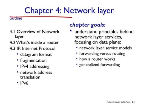 Chapter 4 Network Layer Lecturees 01 Ppt