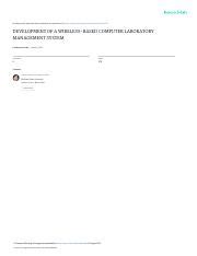 Wireless Based Computer Laboratory Management System Enhancing