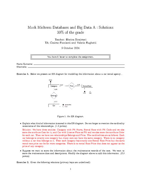 databases mock exam 2024 mock midterm databases and big data a