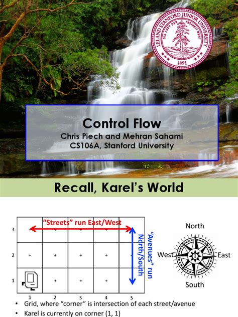 Lectures Cip3 Lecture Slides Control Flow Karel File Pdf Control Flow Systems