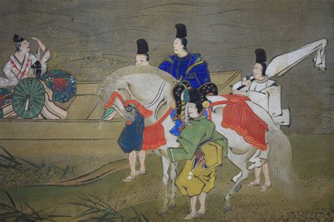 Yahoo オークション 真作 春我 大和絵 歴史画人物図 土佐派 双幅