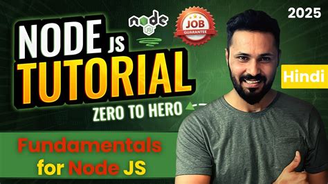 Node Js Tutorial In Hindi 5 Fundamentals For Node Js Youtube