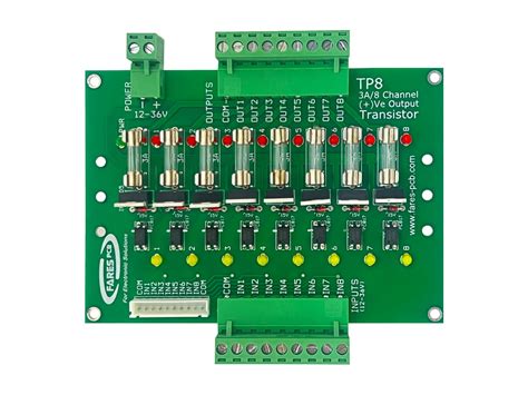 3A 8 Channel Ve Output Transistor Interface Module TP8 Fares PCB