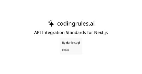 api integration standards for next js coding rules codingrules ai