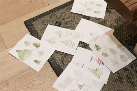 Easy Diy Watercolor Christmas Cards No Skills Required Tidbits