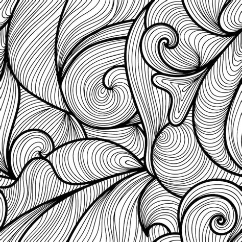 Premium Vector Seamless Abstract Waves Vector Pattern Wavy Background