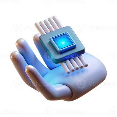 Wonderful Traditional A Single Glowing Microchip Embedded In A