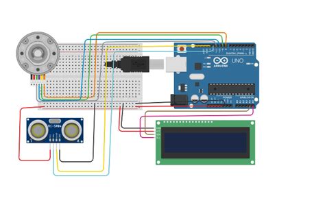 Circuit Design Smart Trash Tinkercad
