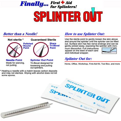 Splinter Out 10 Pack Wholesale Survival Kits