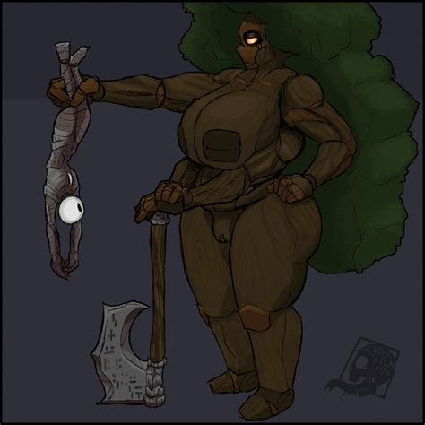Rule 34 1girls Alternate Version Available Ambiguous Gender Axe Big Breasts Breasts Dark Oak