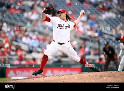 Washington Nationals Relief Pitcher Andrew Chafin 53 In Action During