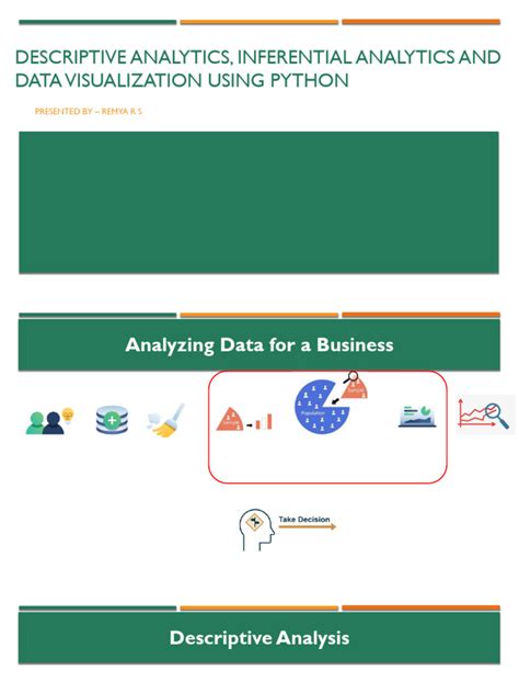 Day 4 Descriptive Analytics Inferential Analytics And Data