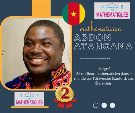 Le Camerounais Abdon Atangana Désigné 2è Meilleur Mathématicien Dans Le Monde Par Luniversité