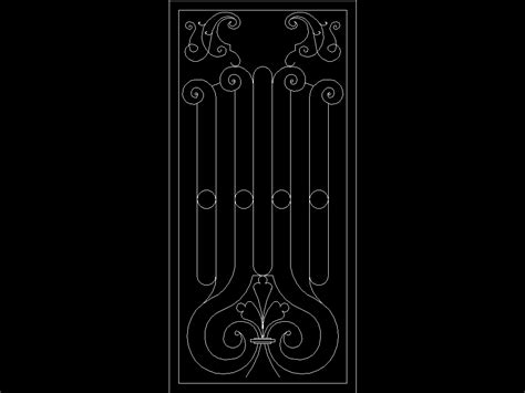 Forge Gate In Autocad Cad Download 11 42 Kb Bibliocad