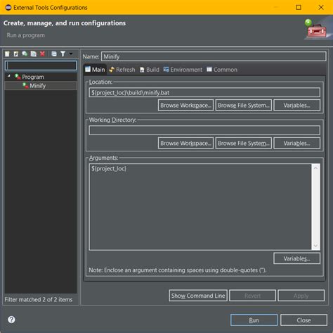 Javascript Automate Eclipse Yui Compressor Stack Overflow