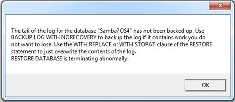 Restore Database Error V4 Question Sambaclub Forum