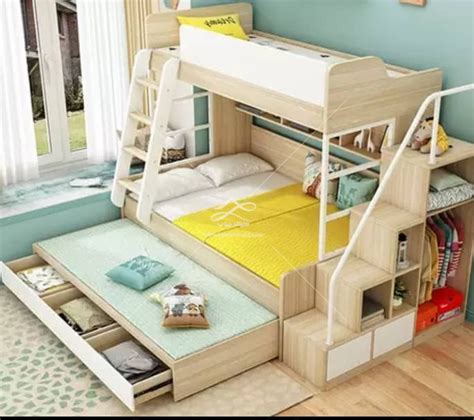 تخت دو طبقه کودک Td 305 دکوراسیون داخلی سپهر چوب