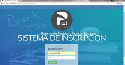 Sistema Inscripción Colegios y Control de Pagos PHP MySql Platea