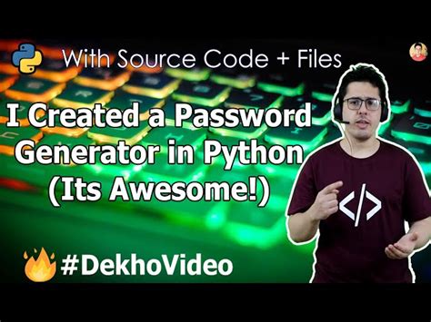 Free Video Creating A Password Generator Using Python From Codewithharry Class Central