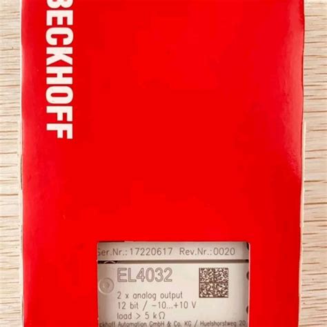 Jual Beckhoff EL EtherCAT Terminal Channel Analog Output Voltage V Bit Kota