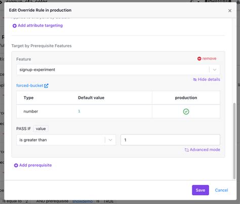 Prerequisite Features Growthbook Docs