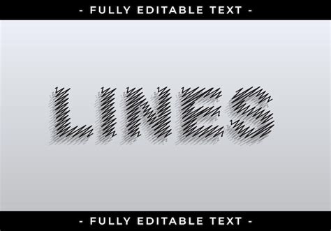 Premium Vector Scribble Effect On Text Editable Text