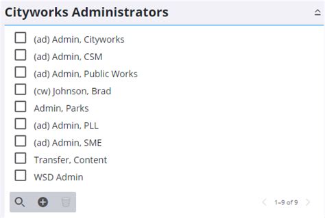 add or edit a cityworks admin
