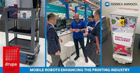 Cobot Automation By Konica Minolta On Linkedin Mobile Robots Drupa2024 Printing