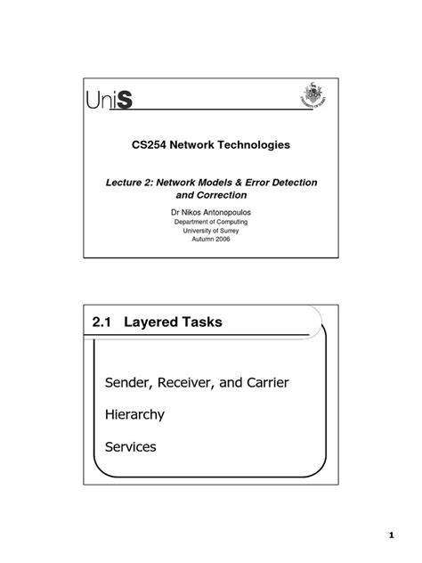 Network Models And Error Detection And Correction Pdf Data Transmission Computer Science