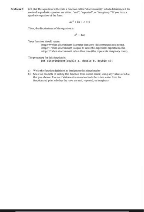 Solved Problem 5 20 Pts This Question Will Create A