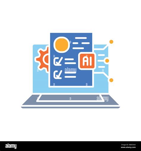 Automation Administrative Processes Educational Institutions Color Flat Icon For Digital And