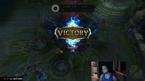 Tyler1 Flexing His Muscle After 24 Kill Game Youtube