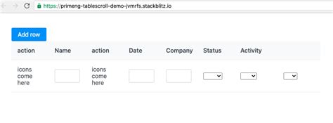 How To Add Frozen Columns To Primeng When Rows Are Rendering Dynamically In Angular Stack Overflow