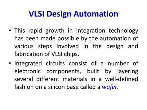 Vlsi Physical Design Automationppt Computing Technology And Computing