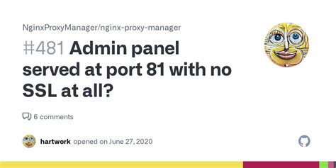 Admin Panel Served At Port 81 With No Ssl At All · Issue 481